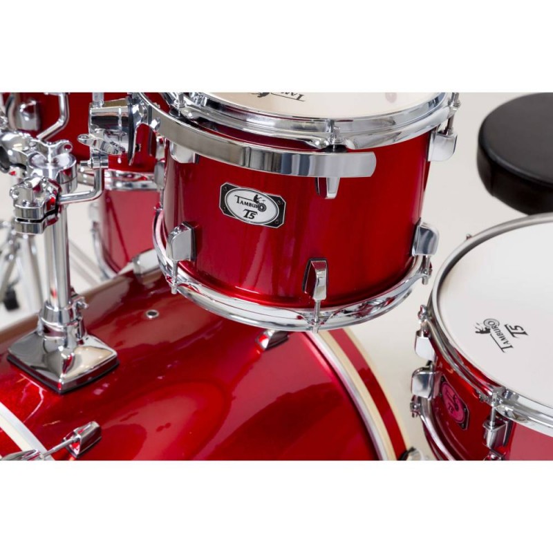 Tamburo T5 S22 BRDSK Batteria Acustica Bright Red Sparkle con Hardware ...