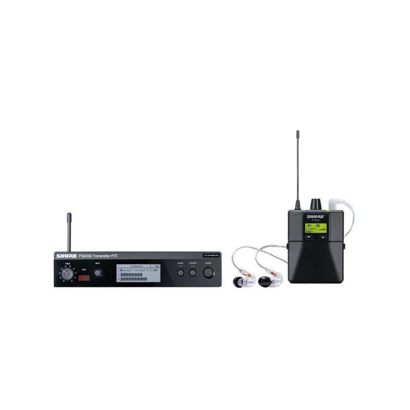 SHURE PSM300 (P3T + P3RA + SE215) EAR MONITOR