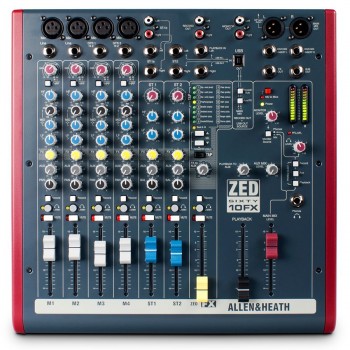 Allen & Heath ZED-60 10 FX Mixer 10 Ingressi con Effetti e USB