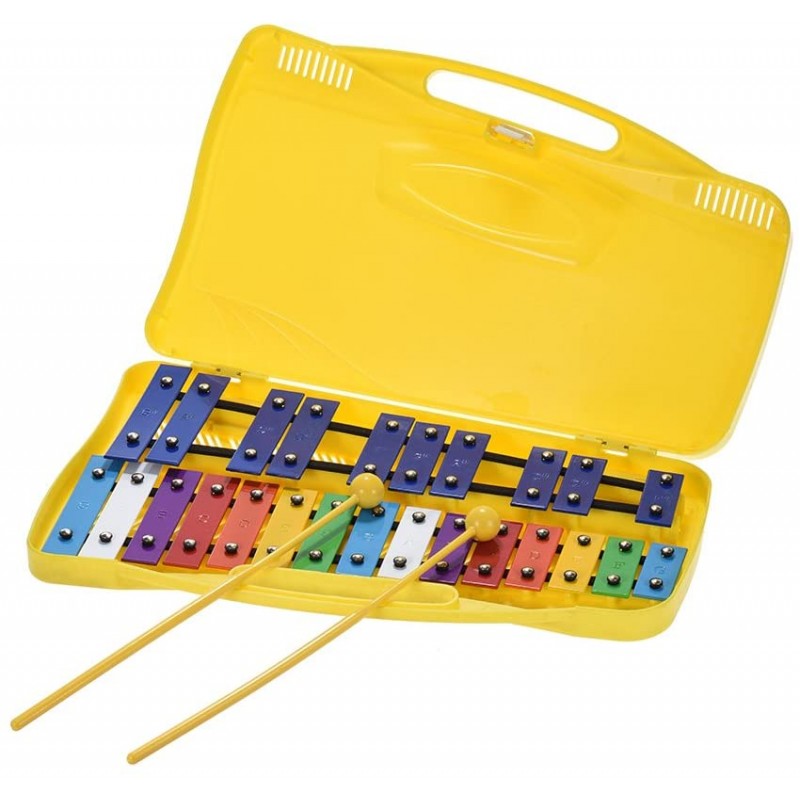 Blue Sky Metallofono 25 Note Glockenspiel Scolastico Metallofono per Scuola