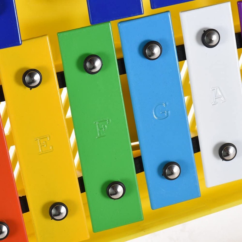 Blue Sky Metallofono 25 Note Glockenspiel Scolastico Metallofono per Scuola