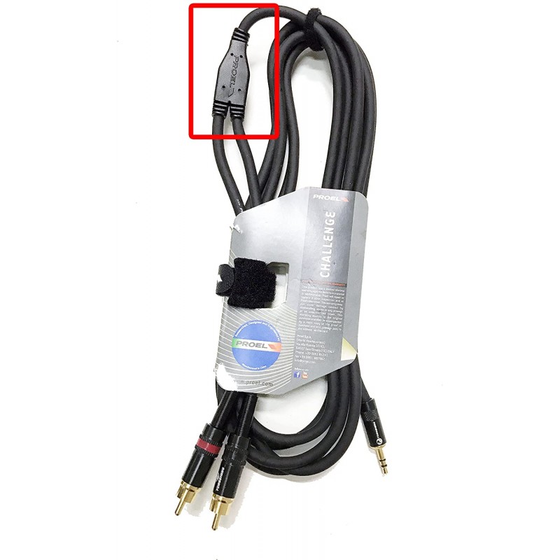 Proel CHLP215LU15 Cavo Mini Jack Stereo 3,5 - 2 Rca Maschio Mt 1,5