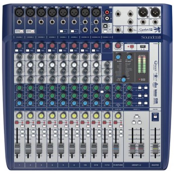 Sounfcraft Signature 12 Mixer 12 Canali USB Con Effetti