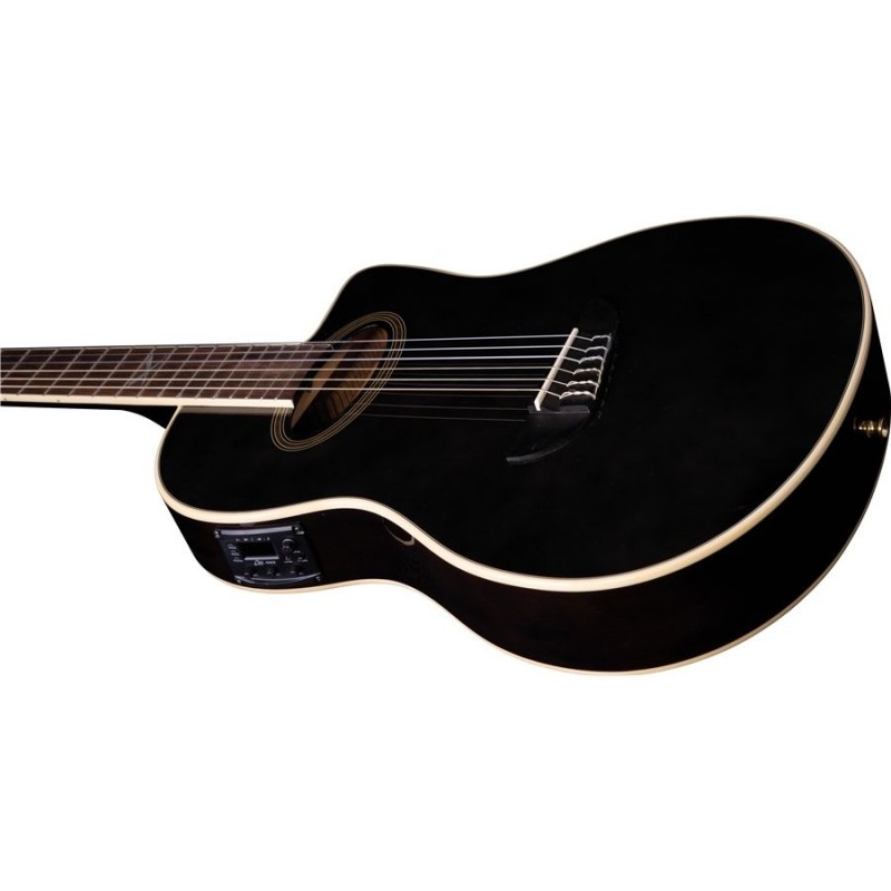 Eko NXT N100CE Chitarra Classica Elettrificata Cutaway See Through Black