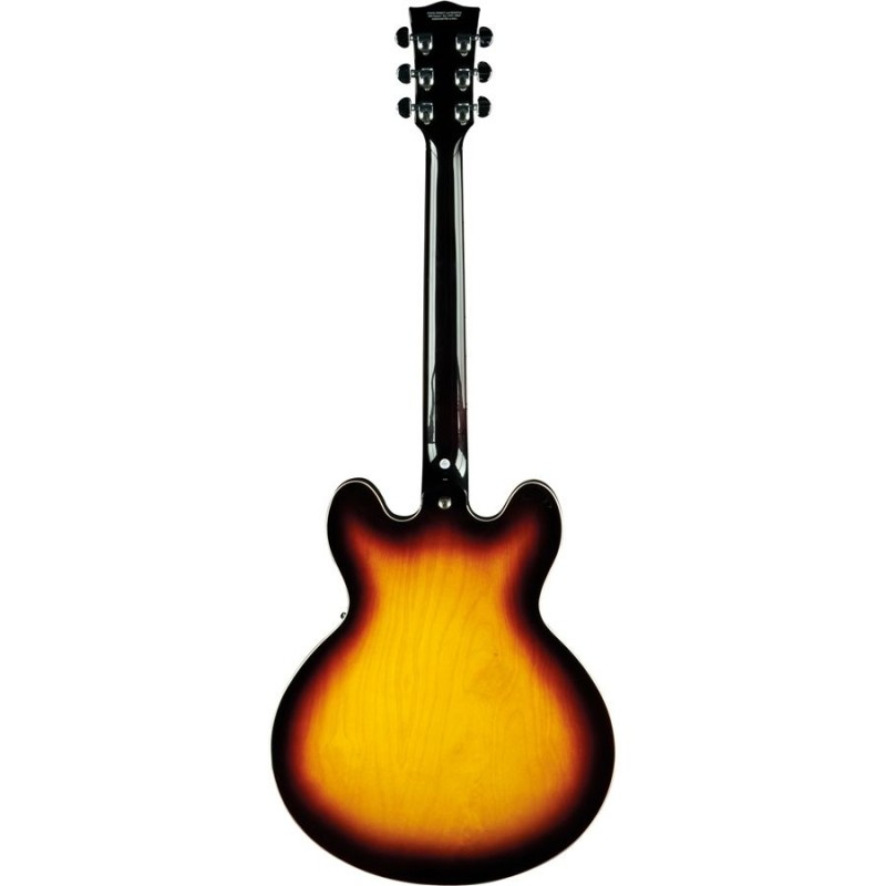 Eko SA 350 Chitarra Semiacustica Double Cutaway 6 Corde Sunburst